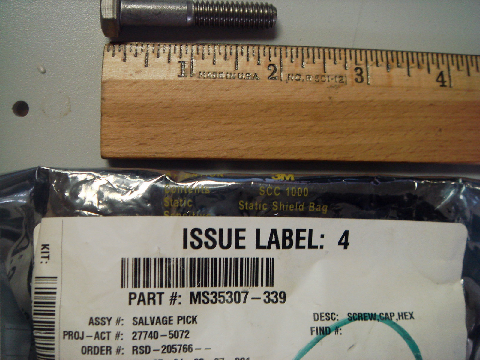 New MS35307-339 Hex Cap Screw 5/16-18 x 1-3/4 Stainless Steel (QTY 29 ...