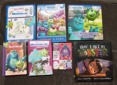 7 Draw Disney Monsters Inc w/ Viewer Coloring Stickers How I Met My ...