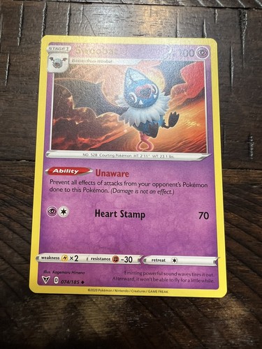 Pokémon TCG Swoobat Vivid Voltage 074/185 Regular Uncommon | eBay