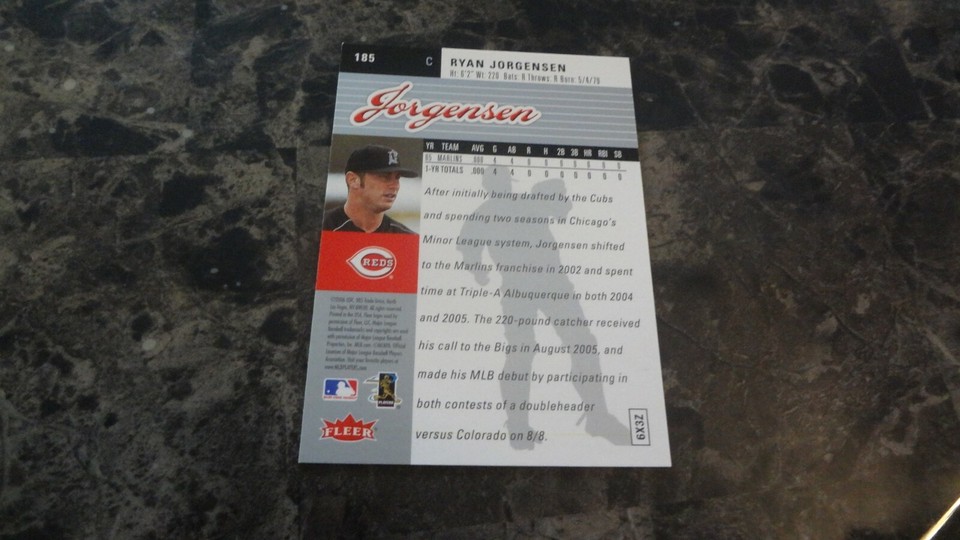 2006 FLEER 185 RYAN JORGENSEN BASEBALL CARD | eBay