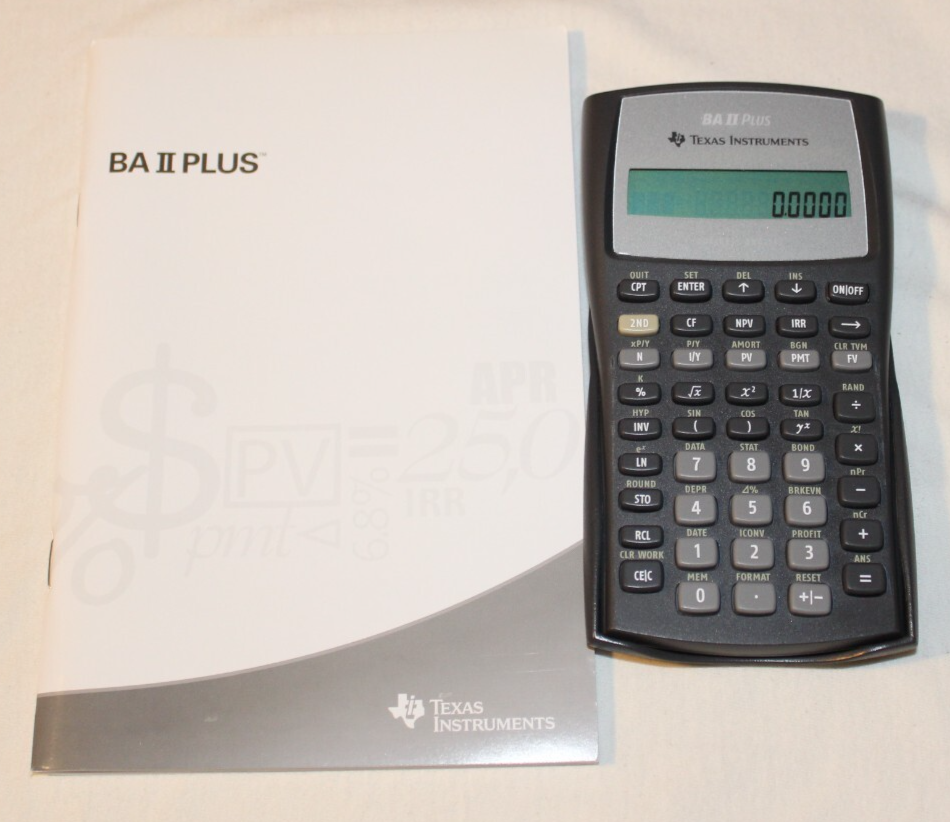 Texas Instruments BA II Plus Business Analyst Financial Calculator FREE ...
