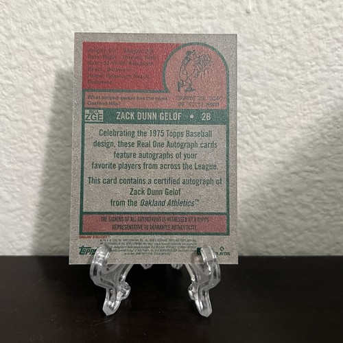 Zack Gelof RC Auto 2024 Topps Heritage Real One Autograph #ROA-ZGE A’s ...