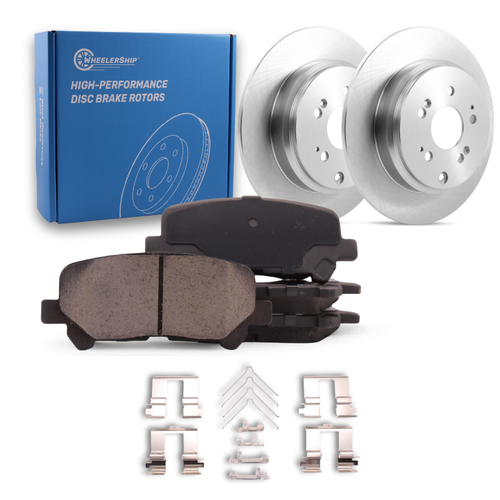 Rear Brake Pad and Rotor Kit for Honda Pilot Acura MDX ZDX | eBay