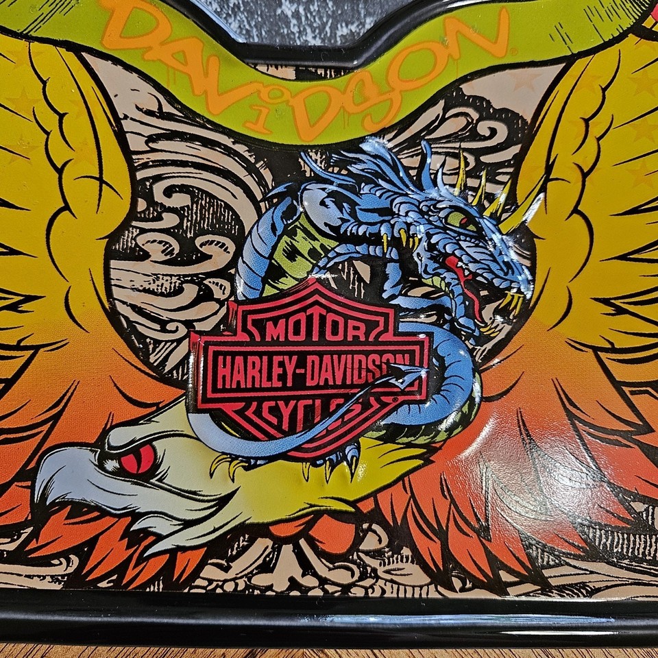 Harley Davidson Picture Frame 4X6 Dragon Graffiti Eagle Wings Bikercore ...