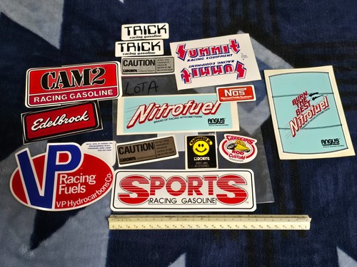 14 Vintage Automotive Racing Decals Stickers VP RACING NITRO FUEL CAM2 ...
