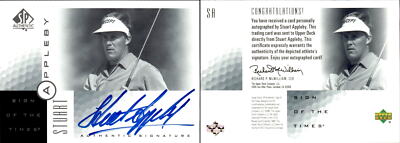 2001 SP Authentic Sign of the Times #SA Stuart Appleby Auto - NM-MT | eBay