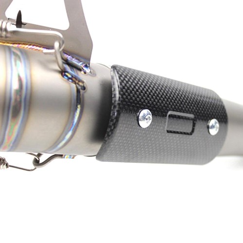 Universal Heat Shield Cover Tip Motorcycle Carbon Fiber Exhaust Pipe ...