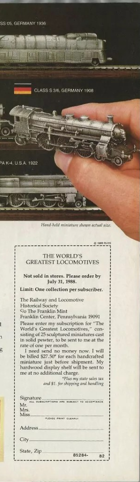 Franklin Mint Pewter D-51 Train Greatest Locomotives | eBay