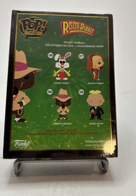 Funko Pop Pin #08 Who Framed Roger Rabbit Smarty Weasel NEW Sealed Free ...