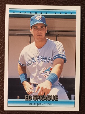 ED SPRAGUE TORONTO BLUE JAYS 1992 DONRUSS BASEBALL CARD #187 | eBay