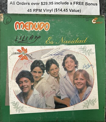 Menudo-“Es Navidad”-33 RPM Sonografica 80-Free Shipping In USA | eBay