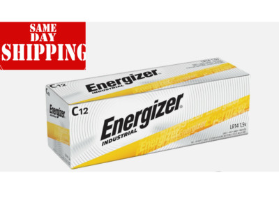 12 Energizer Industrial C Alkaline Batteries (EN93, LR14) | eBay