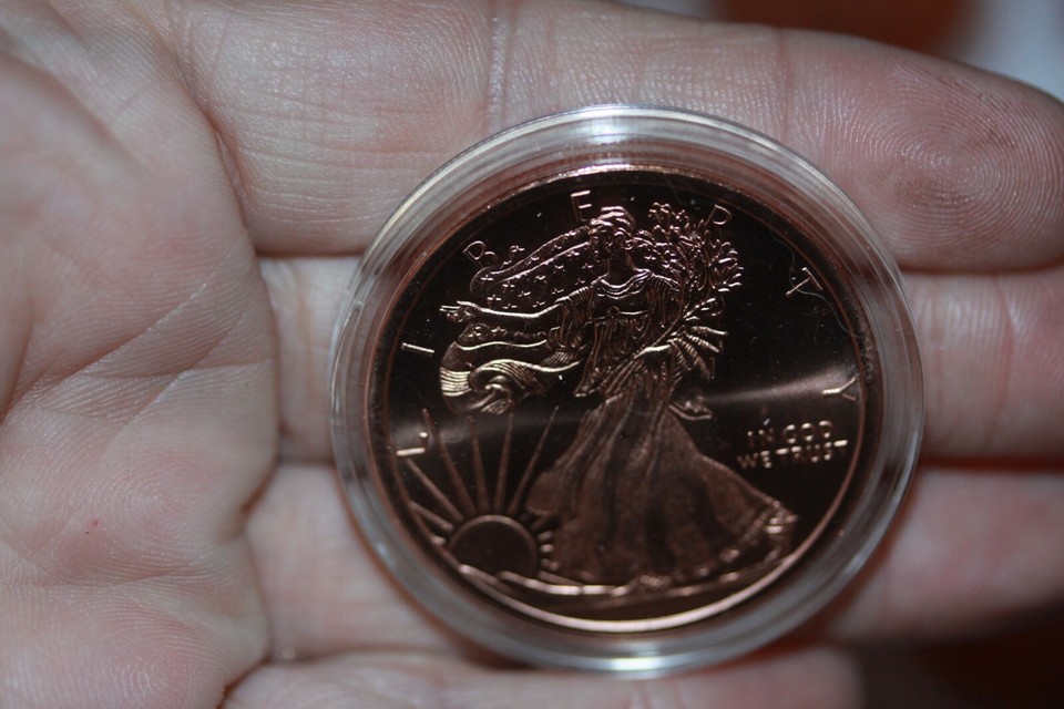 LOT of 10 1 oz WALKING LIBERTY COIN COPPER ROUND .999 BULLION in ...