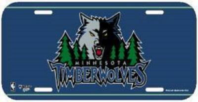 Minnesota Timberwolves Plastic License Plate (NEW) NBA Tag Auto Car ...