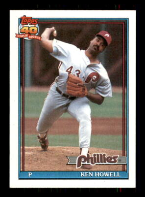 1991 Baseball Topps Ken Howell Philadelphia Phillies #209 | eBay