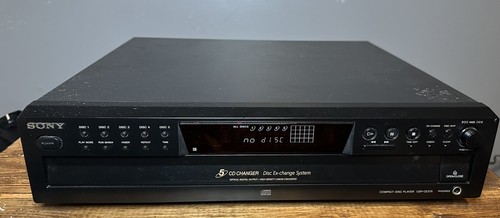 SONY CDP-CE375 5-Disc CD Changer Compact Disc Player with Remote ...
