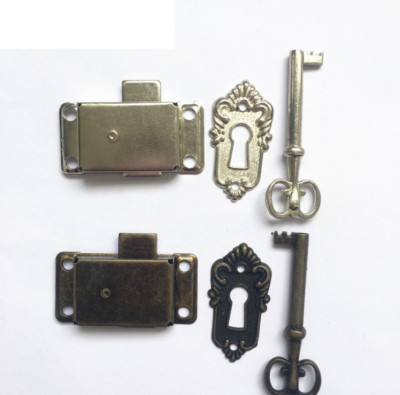 Classical lock Restore ancient ways small lock Box Drawer lock Antique ...