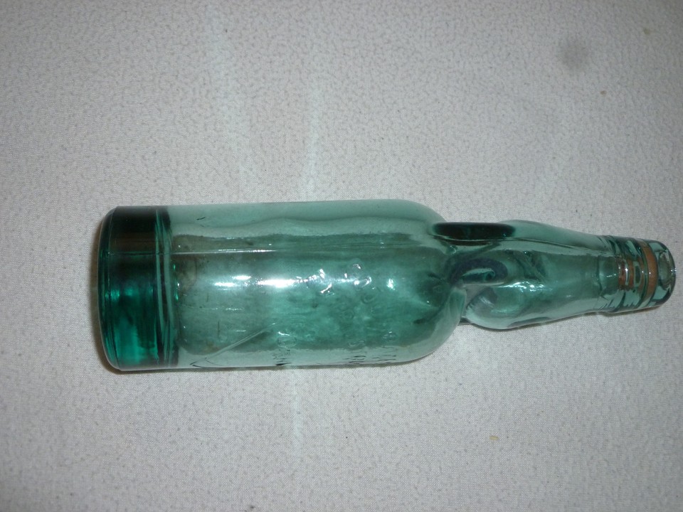 VINTAGE CODD NECK BOTTLE GLASS MARBLE ANTIQUE PATENT EXTRA STRONG ...
