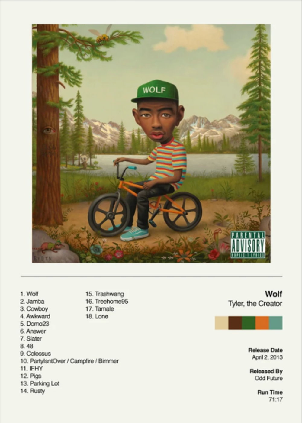 Tyler The Creator Wolf Deluxe Edition Tracklist