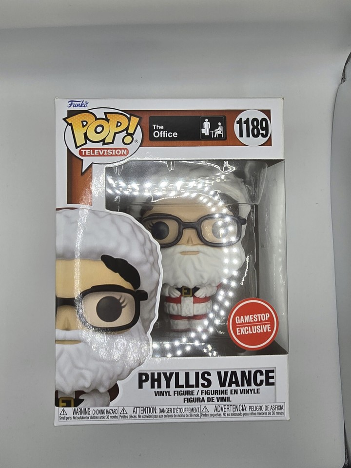 Funko Pop! The Office 1189 Phyllis Vance Santa Claus Gamestop Exclusive ...