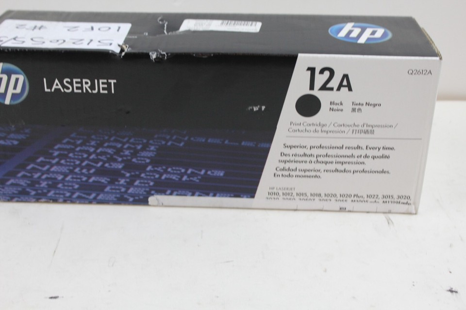 HP LaserJet 12A Black Toner Print Printer Cartridge Q2612A New Sealed ...