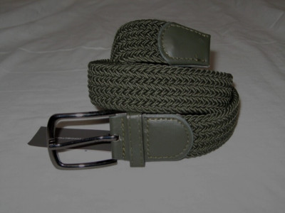 BNWT FRENCH CONNECTION FCUK Woven Webbing Belt Khaki Green 36 " Waist ...