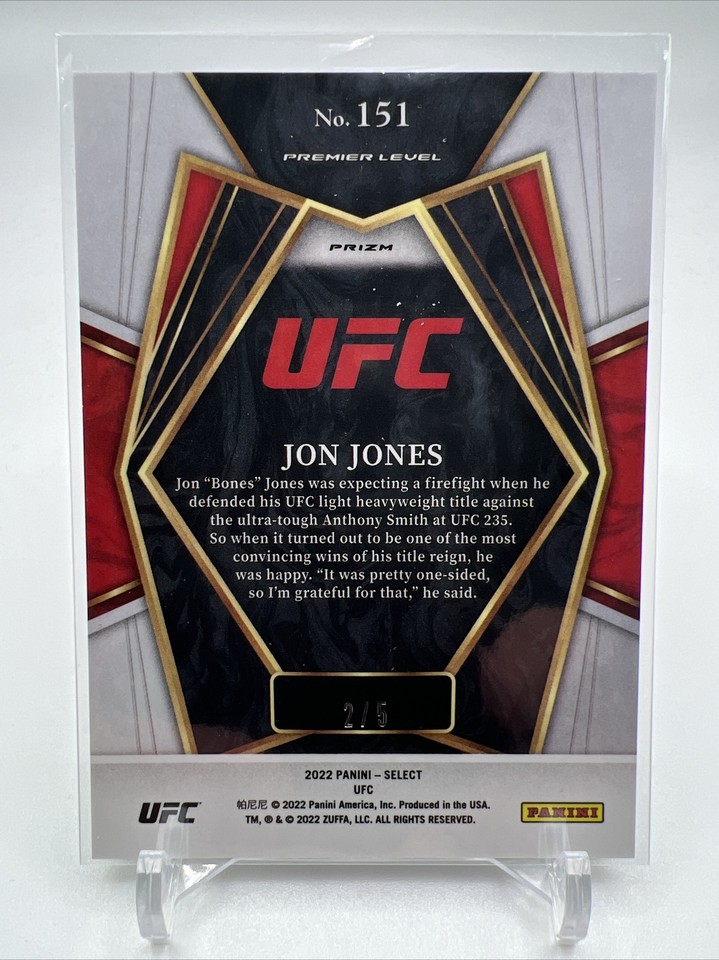 Jon jones 2022 2022 Select Green 2/5 UFC -52 | eBay