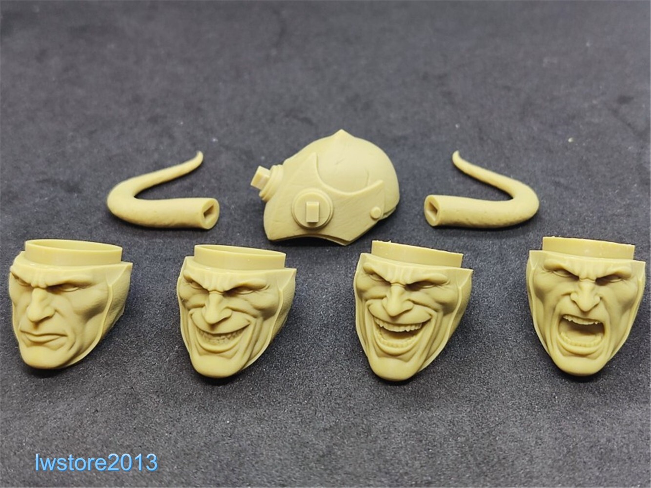 1:12 Loki Laufeyson 4pcs Face Head Sculpt For 6" Male ML Action Figure ...