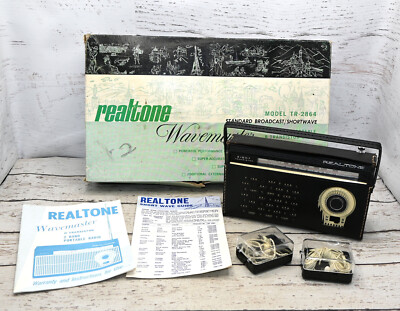 REALTONE Wavemaster Broadcast Shortwave 8 Transistor Radio Model TR2864 ...