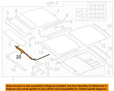 MERCEDES OEM 14-16 Cla250 Sunroof-guide Rail Right 1177800175 for sale ...
