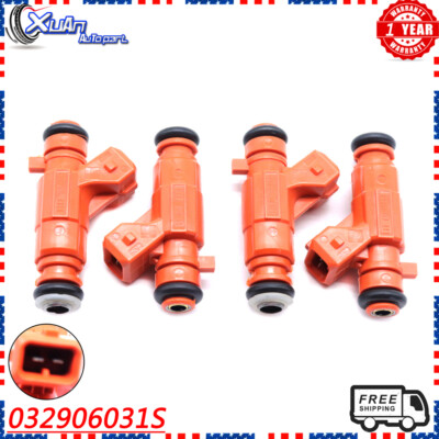 4pcs Fuel Injector 032906031S For Volkswagen Gol Voyage 07-14 1.0L 8V ...