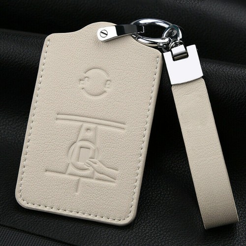 For Tesla Model 3 Model X Model Y Genuine Leather Car Key Card Case ...