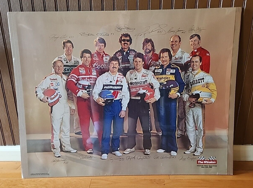 1985 Nascar Winston Cup Charlotte Drivers Poster DALE ERNHARDT + More ...