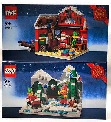 Lego 40564 Winter Elves Scene & 40565 Santa's Workshop Ready To Ship | eBay
