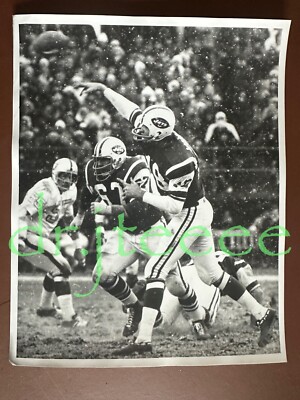 1970 Al Woodall NEW YORK JETS - Type 1 Football Photo | eBay