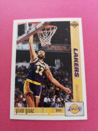 Vlade Divac Los Angeles Lakers Carte Basket NBA Upper Deck 1991-92 #175 ...