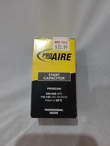 ProAIRE Start Capacitor PROSC540 110-125 VAC 60/50HZ Professional Grade ...