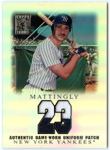 2001 Topps Tribute Patch Don Mattingly Authentic Game-Worn Uniform Patch #RPN-DM | eBay
