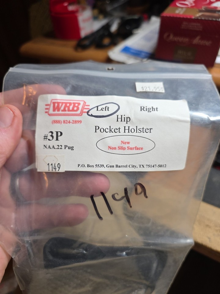 WRB Non-Slip Hip Pocket Holster North American Arms .22 Pug Left Hand ...