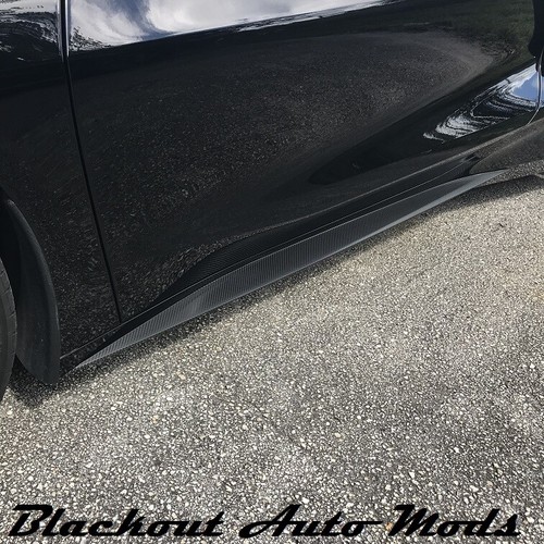 Carbon Fiber Rocker Panel Vinyl Overlay Decals For 2020-2025 C8 ...