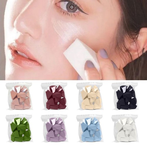 15PCS Super Soft Cosmetic Puff Fan Shaped Powder Puff Pad New Makeup ...