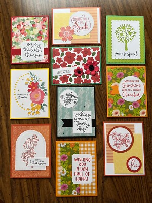 10 handmade Sweet Sentiments happy cards with envelopes. 0108 | eBay