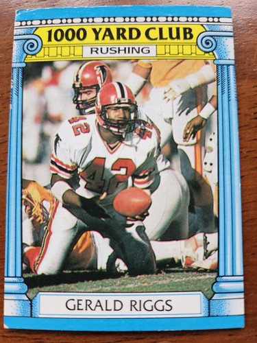 1987 Topps 1000 Yard Club Football Card #8 Gerald Riggs Falcons | eBay