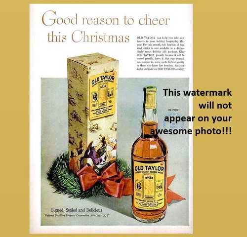 Vintage Old Taylor Bourbon Whiskey PHOTO Advertisement Ad Buffalo Trace ...