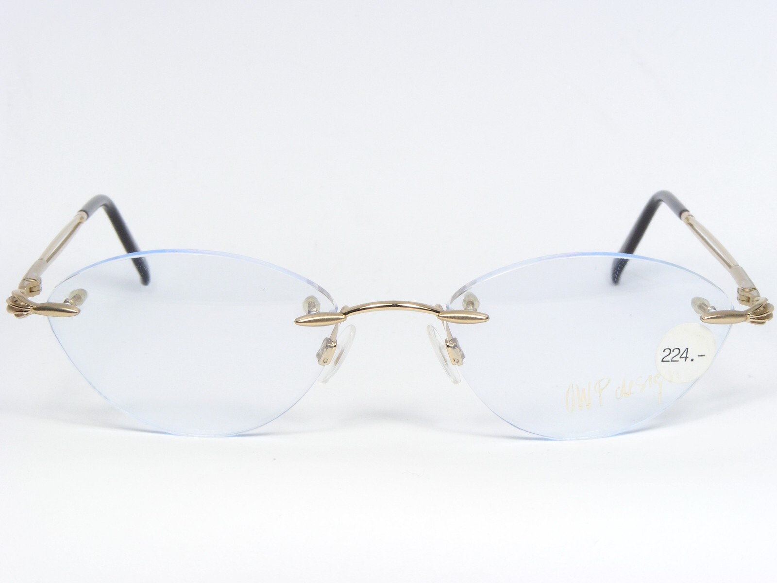 OWP design Mod.1551 031 GOLD EYEGLASSES GLASSES RIMLESS 52-18-135mm ...