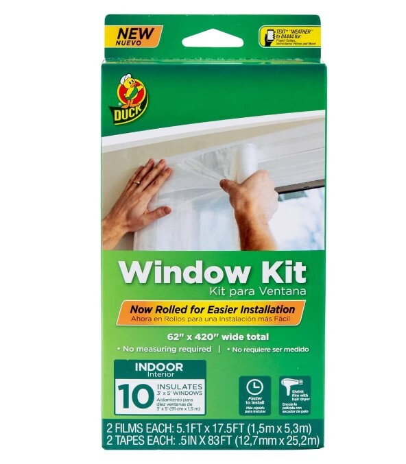 Duck Indoor Rolled Window Insulation Kit, 62 In x 420 In | eBay