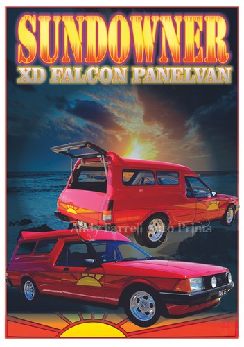 XD Ford Falcon Sundowner Panelvan Limited Edition Print | eBay