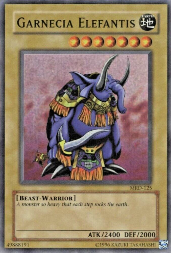 Garnecia Elefantis Secret Rare Yu-Gi-Oh! Card MRD-125 VERY GOOD | eBay