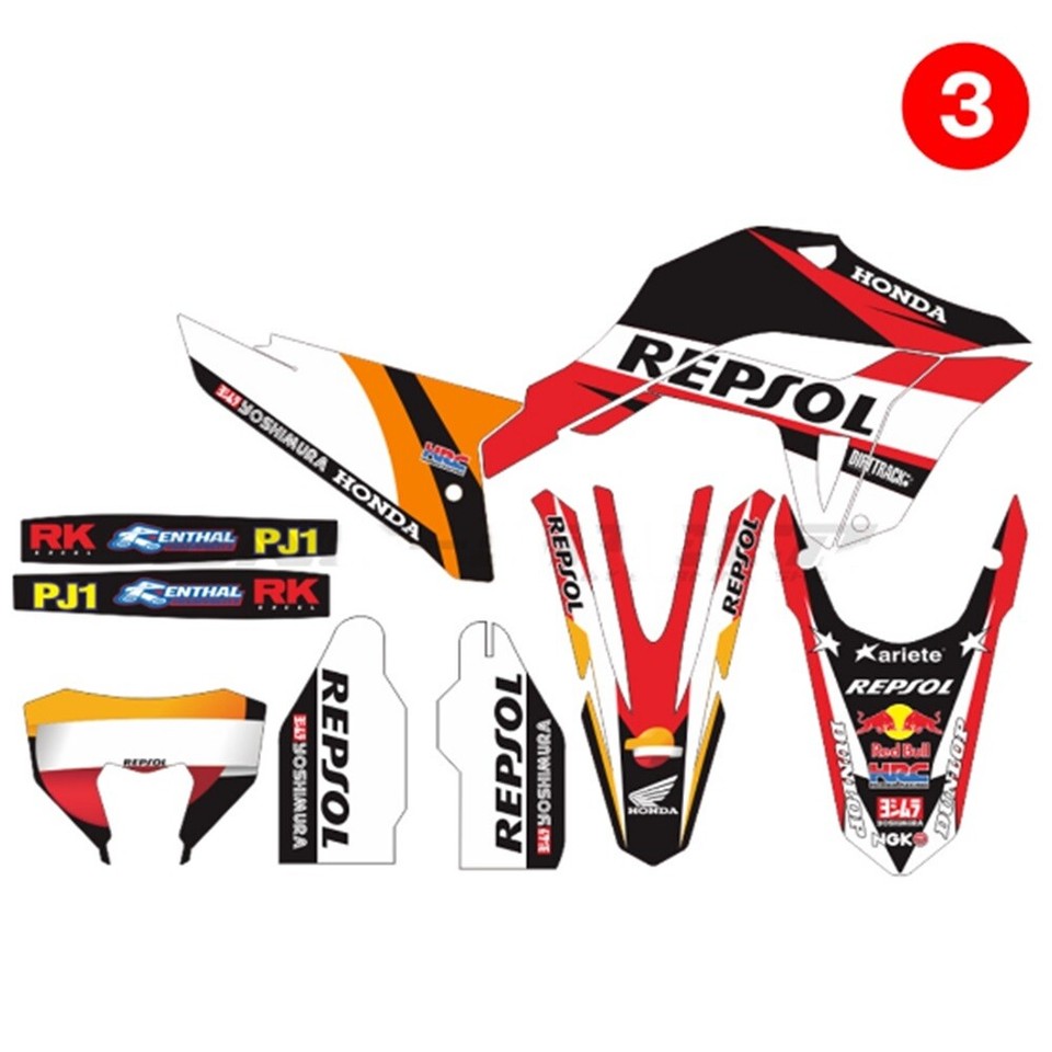 Stickers Decals For Honda CRF300L Motocross Graphics Whole Bike Can ...