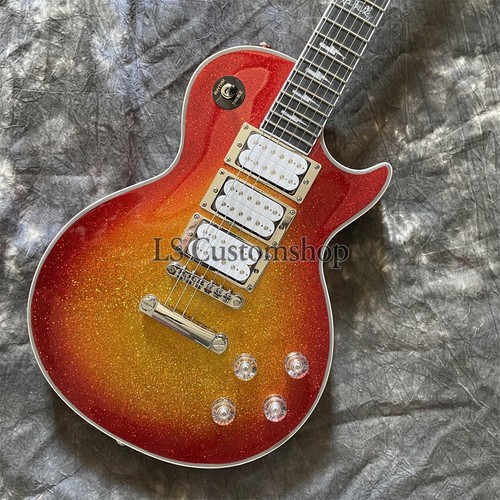 Ace Frehley Signature Cherry Sunburst Sparkle lp Electric Guitar Solid ...